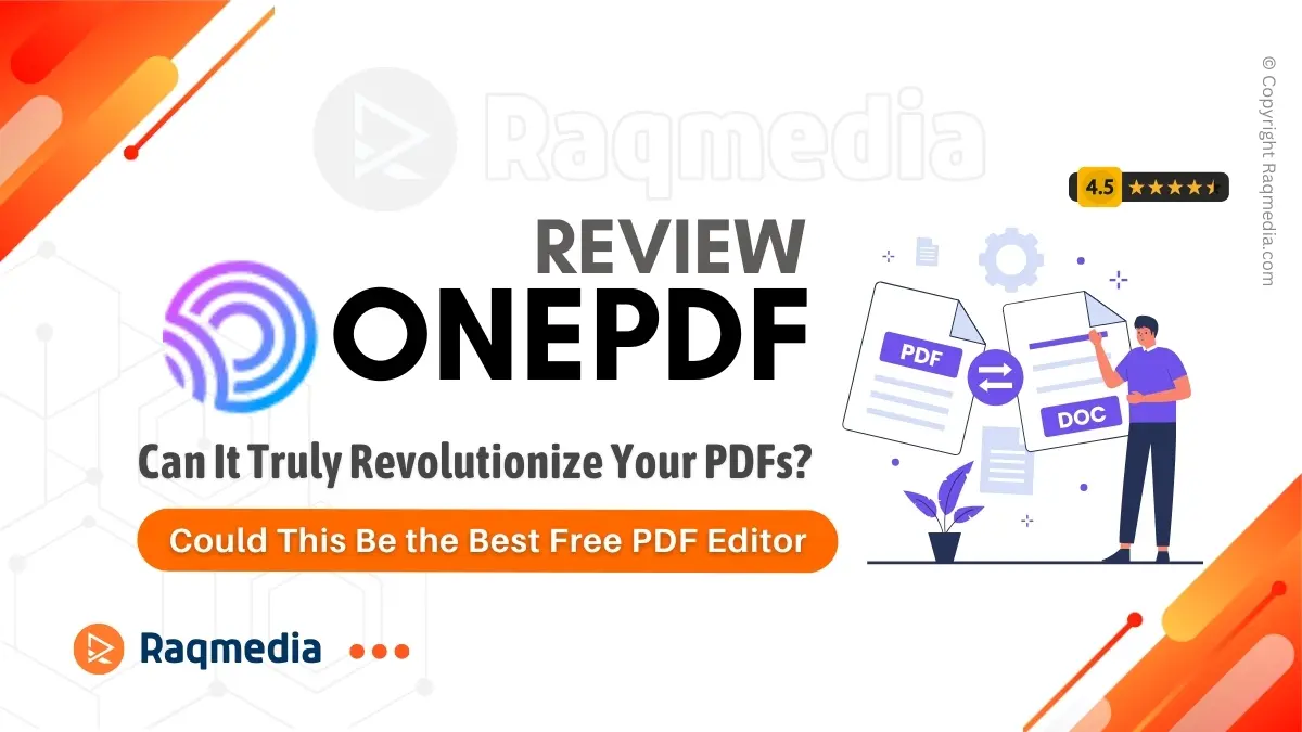 ONEPDF Review: Is It The Best Free Online PDF Tool - RaQMedia