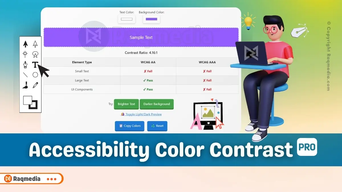 Free Web Accessibility Color Contrast Checker - RaQMedia